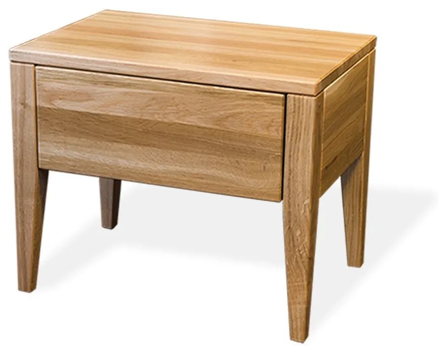 ImportWorld Noční stolek Kateřina, buk masiv v41 x š50 x h35 cm (Barva dřeva: Ořech)