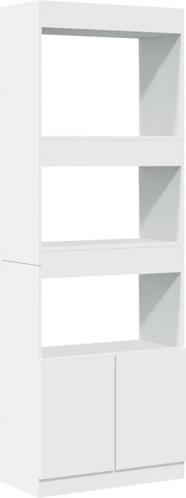 Skříň highboard bílá 63 x 33 x 180 cm kompozitní dřevo 3309600