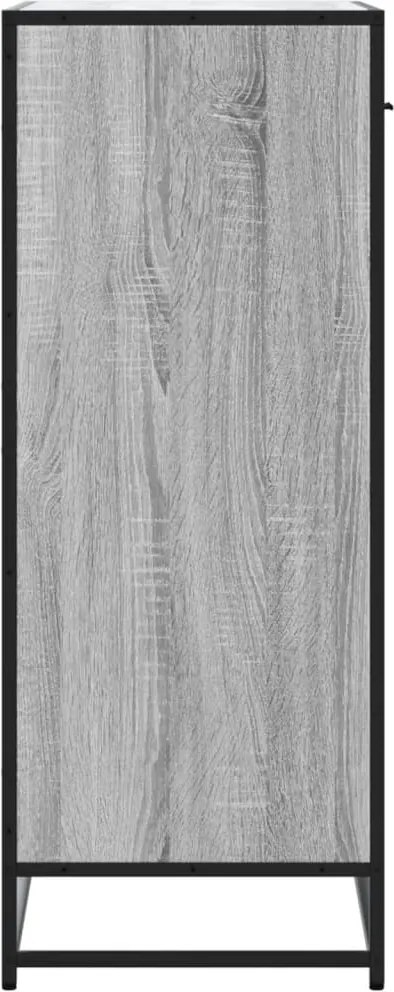 Botník šedý sonoma 75 x 38 x 97,5 cm kompozitní dřevo a kov 3300878