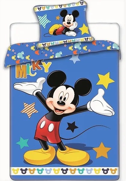 Jerry Fabrics povlečení bavlna Mickey star 140x200 70x90 cm