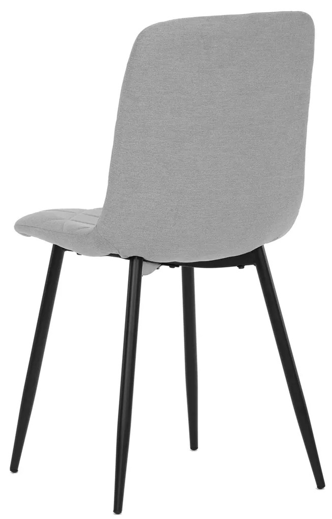 Jídelní židle CT-283 SIL2 látka stříbrná, kov černý lak mat
