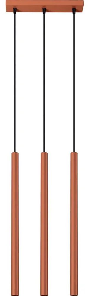 Sollux SL.1526 - Lustr na lanku PASTELO 3xG9/8W/230V červená SL.1526