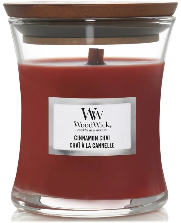 WoodWick – svíčka Cinnamon Chai (Skořice a vanilka) Velikost: malá 85 g