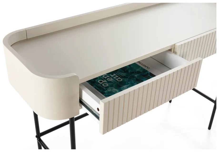 Krémový konzolový stolek 40x120 cm Willa – MOME