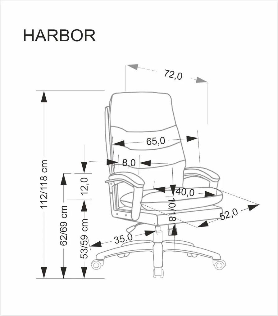 Kancelářské křeslo Harbor eko kůže béžové