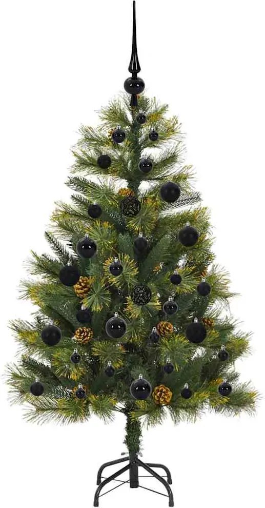 Umělý sklopný vánoční stromeček s kužely Zelená 120 cm 3395072