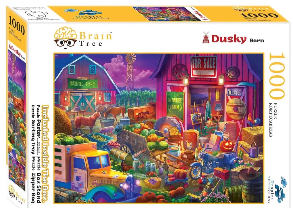 Brain Tree Puzzle Soumrak na dvorku 1000 dílků