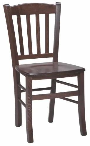 Stima Dřevěná jídelní židle VENETA | Odstín: dub,Sedák: carabu terracotta 75