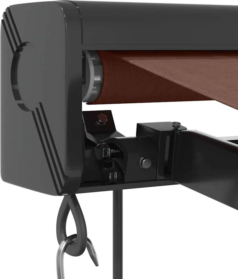 Automatická zatahovací markýza hnědá 350 x 250 cm 3215734