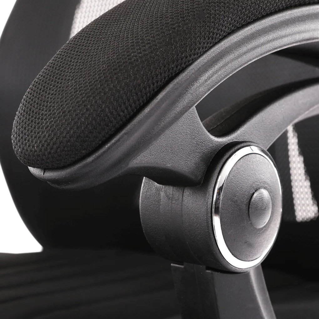 Ergonomická kancelářská židle VIGELTI - černá síťovina