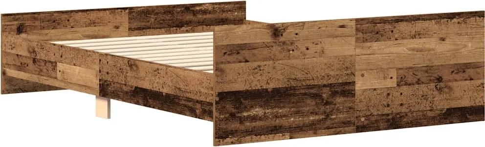 Rám postele bez matrace Staré dřevo 150x200cm Technické dřevo 3328745