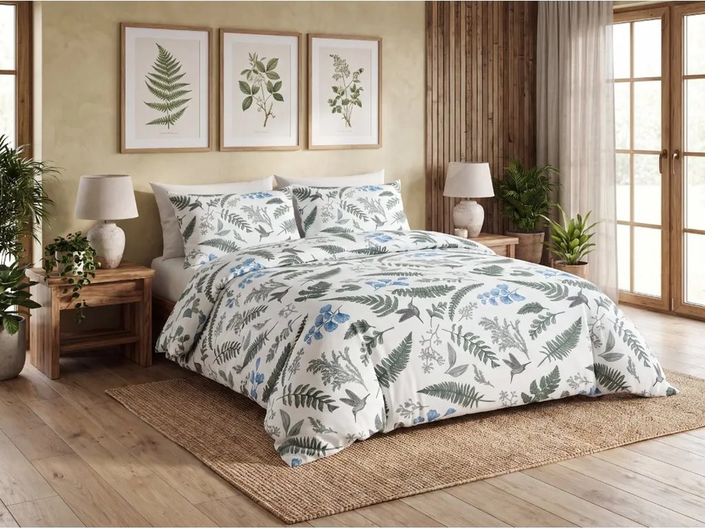 Povlečení z mikrovlákna FERN LEAVES vzorované Rozměr povlečení: 70 x 90 cm | 140 x 200 cm
