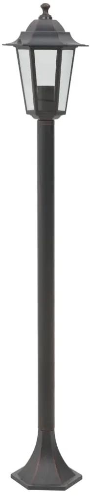 vidaXL Zahradní sloupové lampy 6 ks E27 110 cm hliníkové bronzové