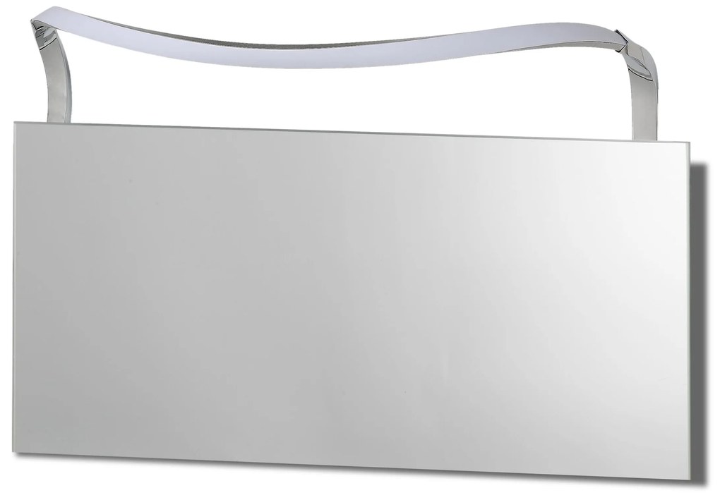 Mantra 5089 Sisley, svítidlo nad zrcadlo, 12W LED, 4000K, kombinace stříbrné a chromu, délka 70cm