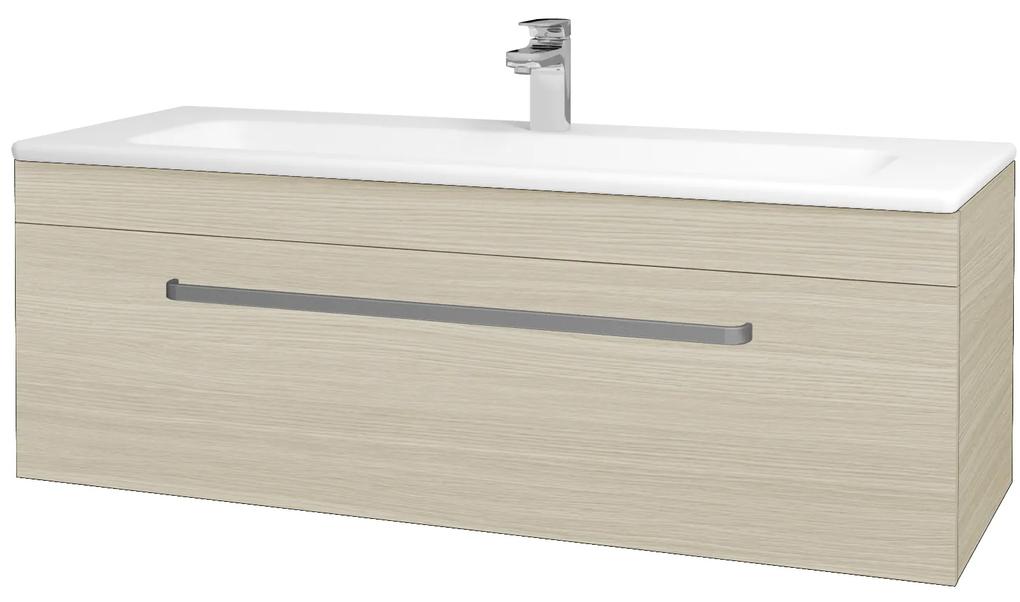 Dřevojas Koupelnová skříň ASTON SZZ 120 Varianta: N01 Bílá lesk / Úchytka T03 / L03 Antracit vysoký lesk