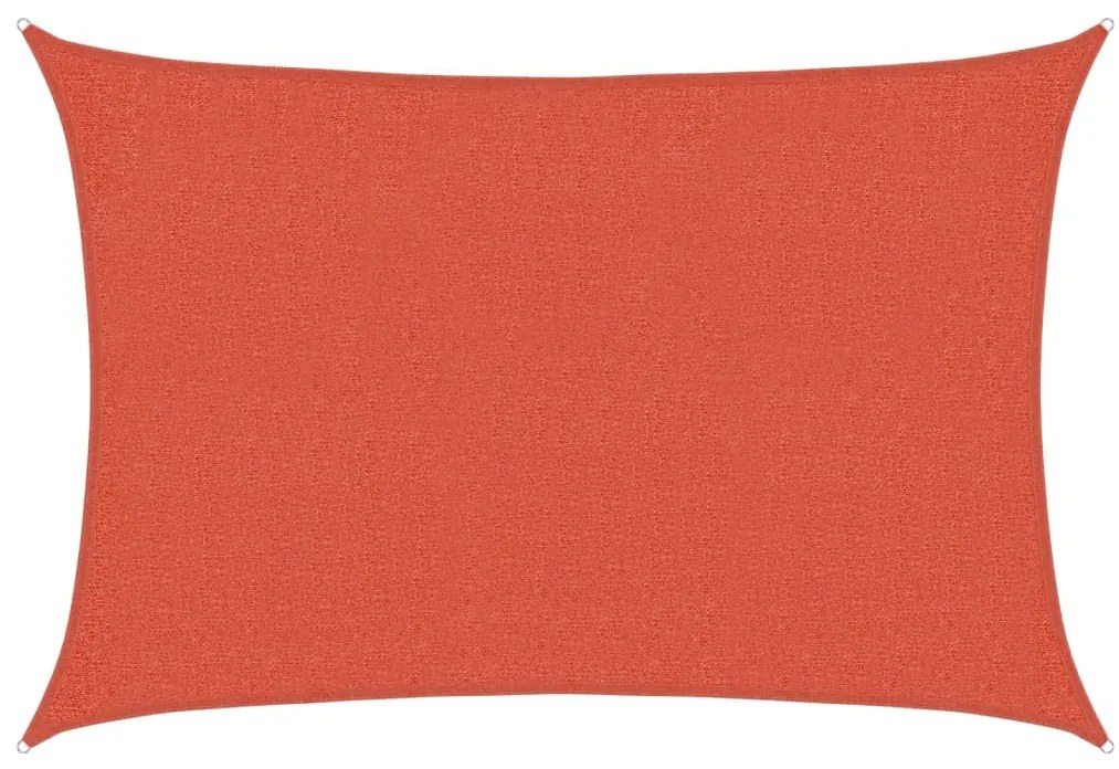 Stínicí plachta 160 g/m² terakotová 2 x 2,5 m HDPE 311336