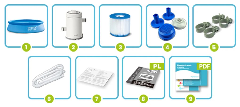 Zahradní bazén s konstrukcí 244 x 61 cm INTEX 28108