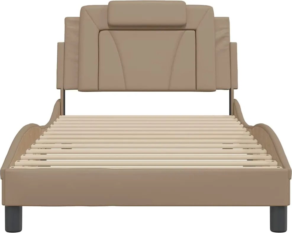 Rám postele Viana bez matrace cappuccino 100x200 cm umělá kůže 3208079