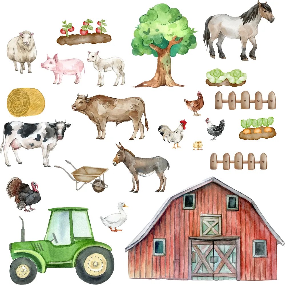 PIPPER. Samolepka na zeď "Farma"