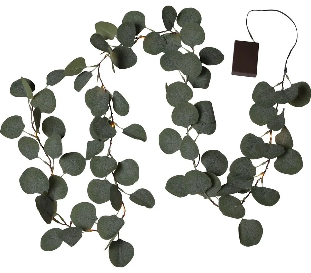 Zelená LED světelná dekorace Star Trading Eucalyptus, délka 1,8 m