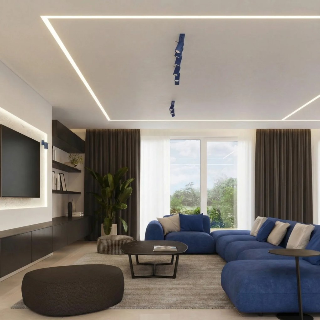 Sollux Lighting Stropní svítidlo RING 4L ultramarínové