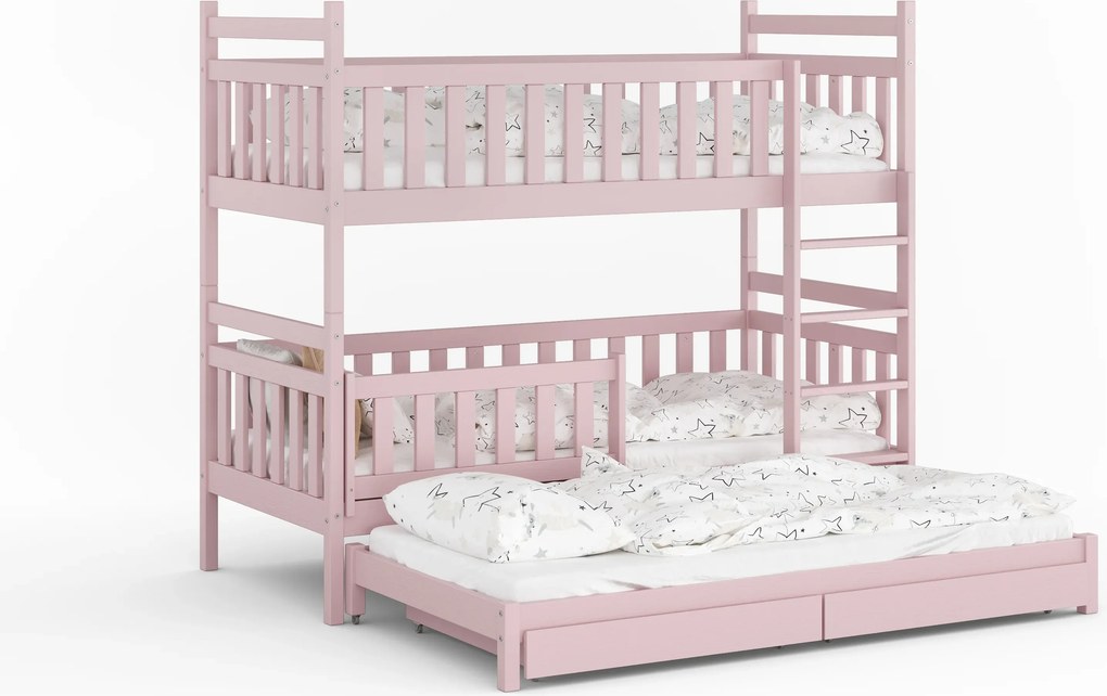 Rkids | Patrová postel Trino Růžová