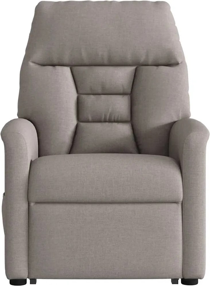Zvedací polohovací křeslo taupe textil 3303039