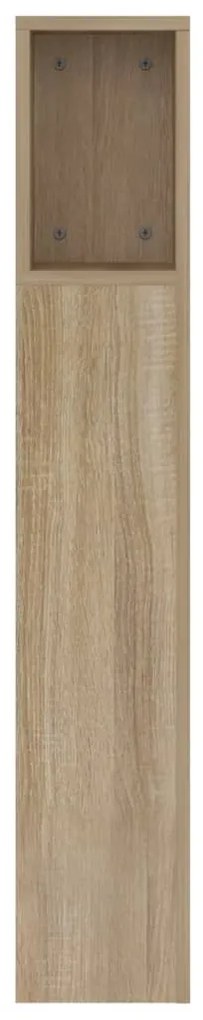 Čelo Postele S Úložným Prostorem 160X18,5X104,5 Cm - Betonová šedá