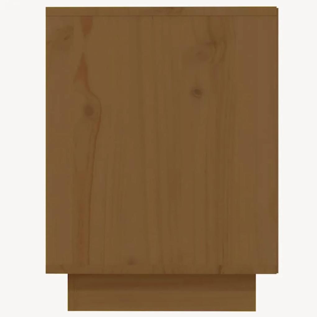 Botník medově hnědý 110 x 34 x 45 cm masivní borové dřevo