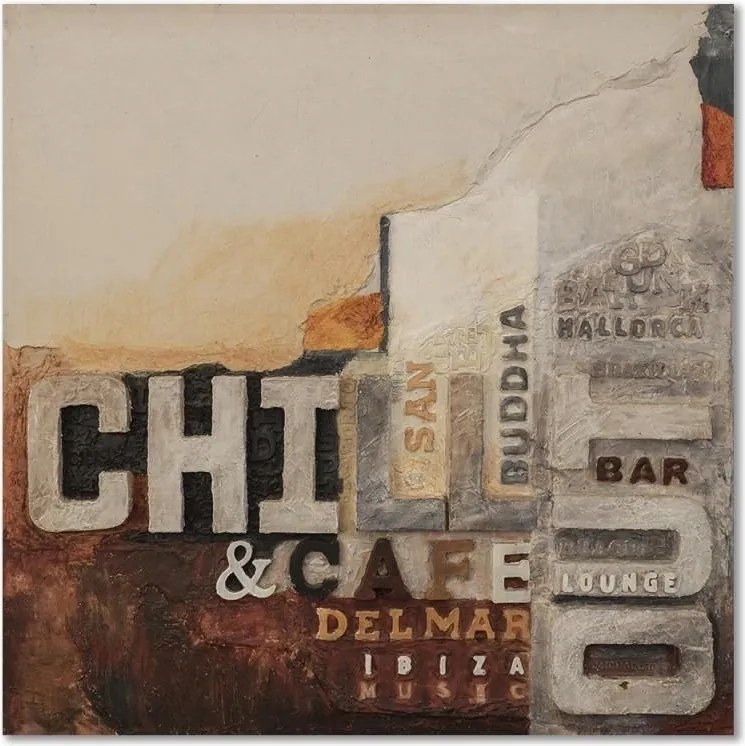 Obraz Plátno Canvas Nápis Chill out 80x80