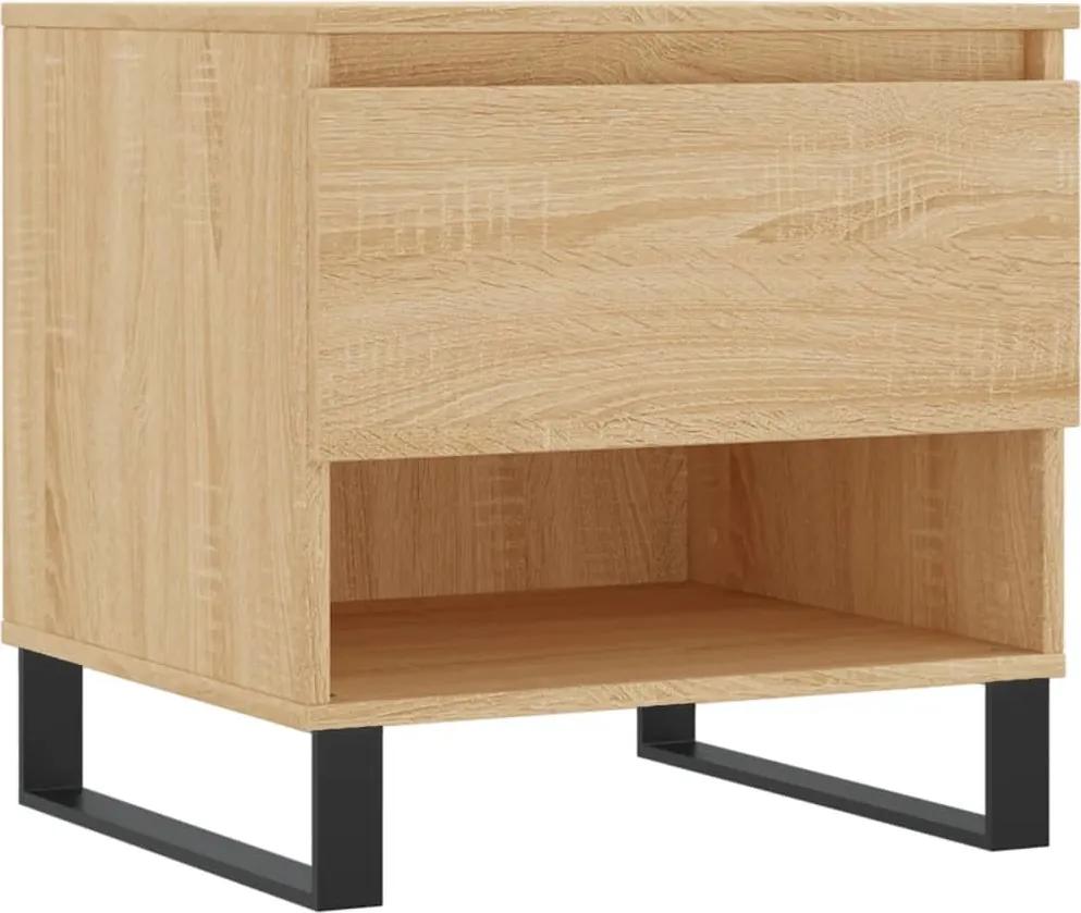 vidaXL Konferenční stolek 50 x 46 x 50 cm kompozitní dřevo [830930] Barva: Černá