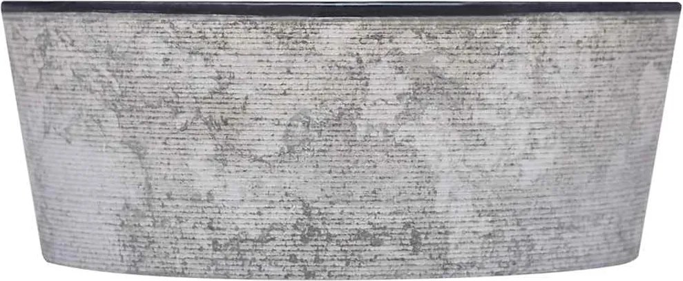Umyvadlo černé Ø 40 x 15 cm mramor 149178
