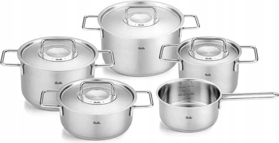 Fissler – Pure Collection – Sada hrnců s rendlíkem – 5 ks.