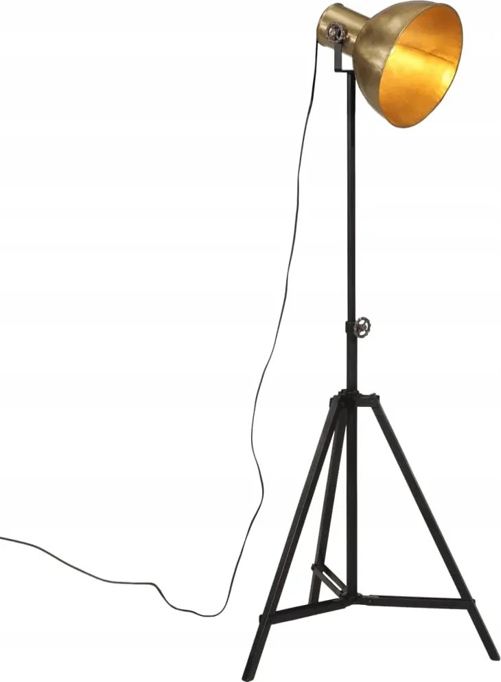 Fionshop 262935730 Stojací lampa 25 W staromosaz 61 x 61 x 90/150 cm E27