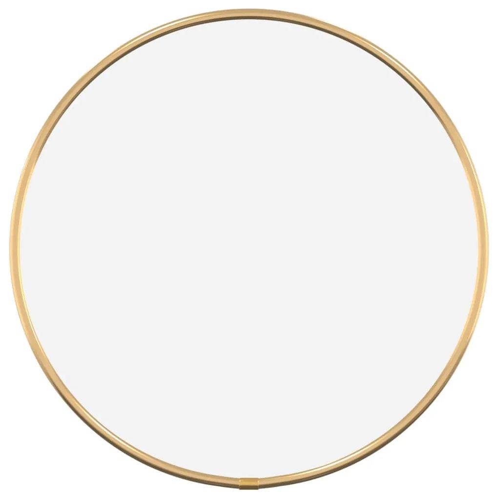 vidaXL Nástěnné zrcadlo zlaté Ø 30 cm kulaté