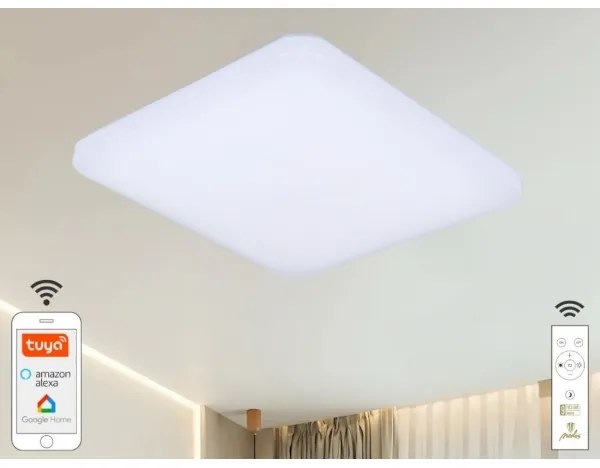 LED Stmívatelné stropní svítidlo OPAL LED/48W/230V Wi-Fi Tuya + DO