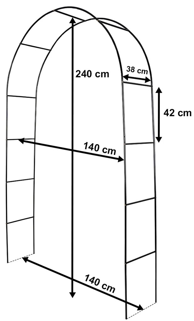4Home Zahradní oblouk/opěra na rostliny