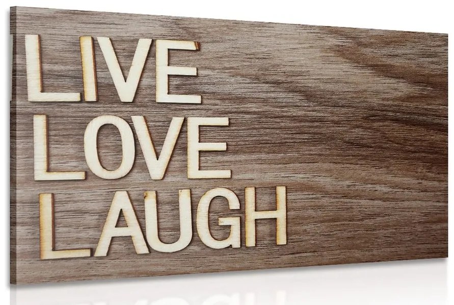 Obraz se slovy - Live Love Laugh