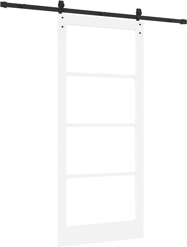 Posuvné dveře ORKDAL Bílá a černá 93 x 211 cm 3331870