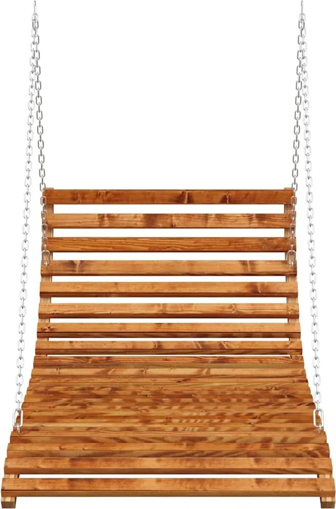 Houpací postel ohýbané dřevo s teakovou úpravou 115x147x46 cm 313939