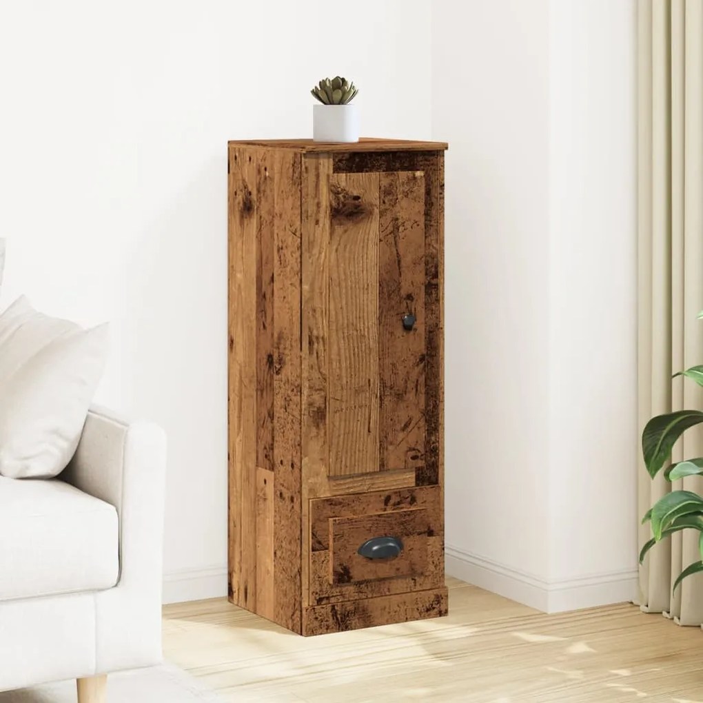 Skříň highboard old wood 36 x 35,5 x 103,5 kompozitní dřevo