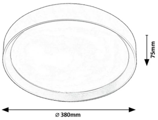Rabalux 71185 - LED Stropní svítidlo LIATRIS LED/25W/230V 3000K pr. 38 cm