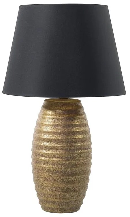 Zlatá stolní lampa a moderní noční světlo EBRO Beliani