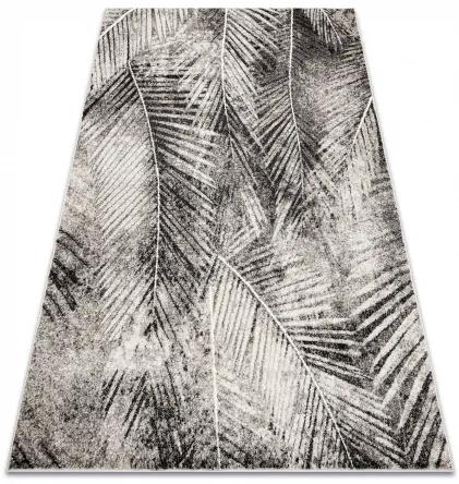 koberec MATEO 8035/944 Moderní palmové listy strukturální šedá / bé velikost 200x290 cm | krásné koberce cz