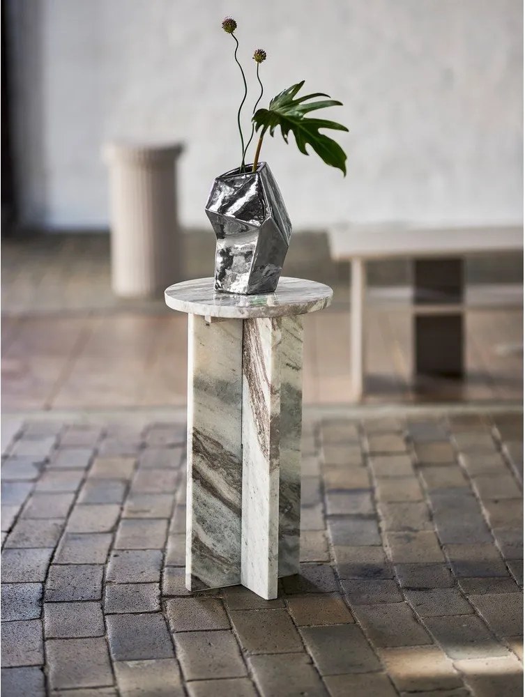 Mramorový kulatý odkládací stolek ø 30 cm Jasmia – Bloomingville