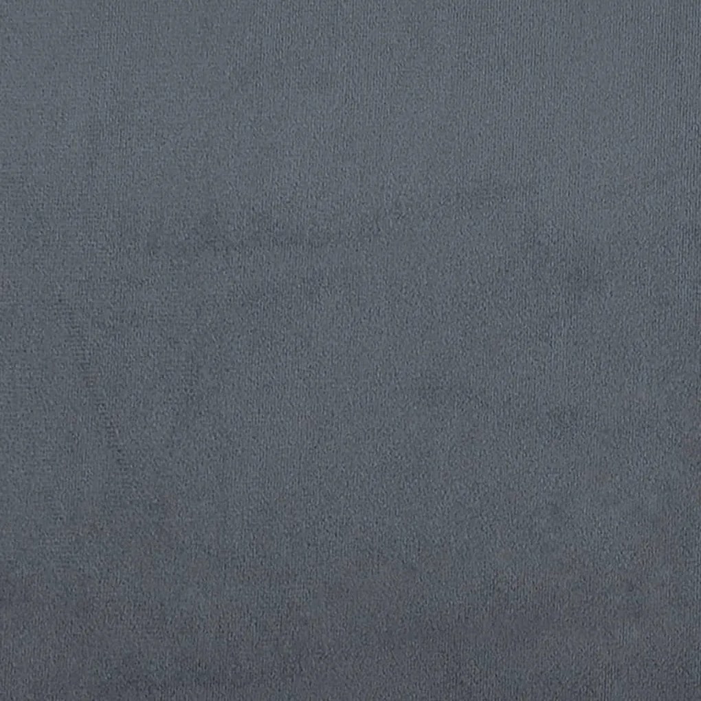 Lavice tmavě šedá 80 x 45 x 60 cm samet - Default Title