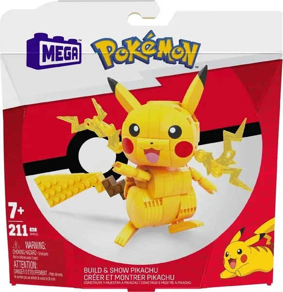 Mattel Pokémon Pikachu Mega Construx Vícebarevná