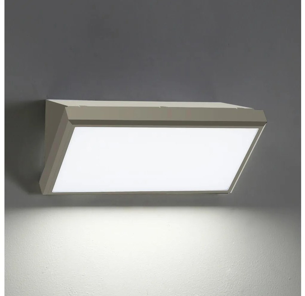 Brilagi - LED Venkovní nástěnné svítidlo TRIANGLE LED/20W/230V šedá IP65