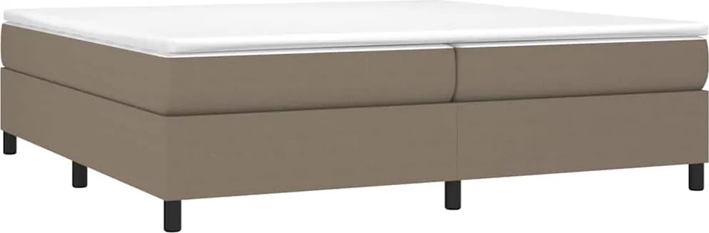 Rám postele s boxspringem taupe 200 x 200 cm textil 3120890