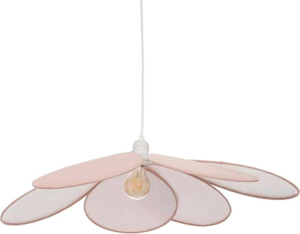 Květinová stropní lampa Okai, růžová, 64 x 18 x 64 cm